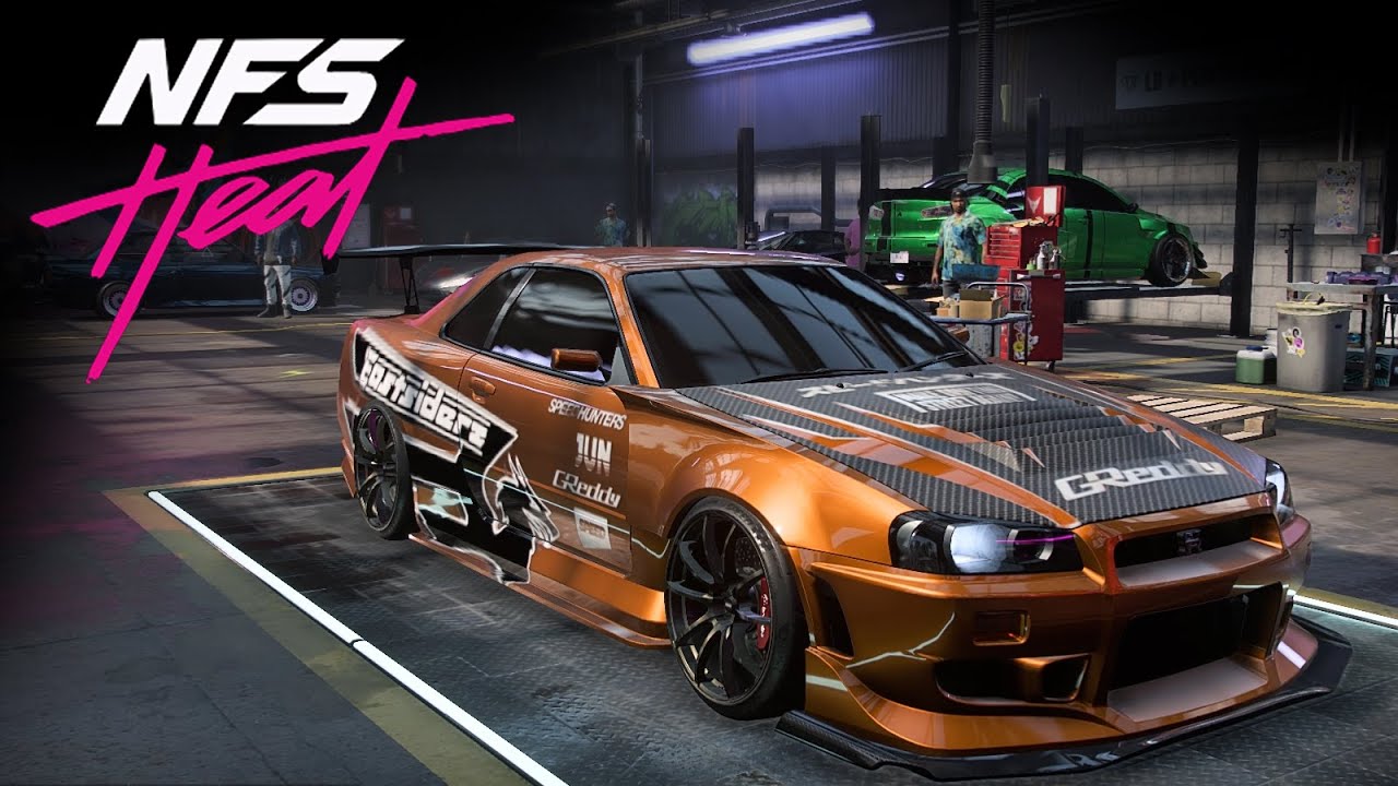 Need for Speed Heat GTR R34 - YouTube