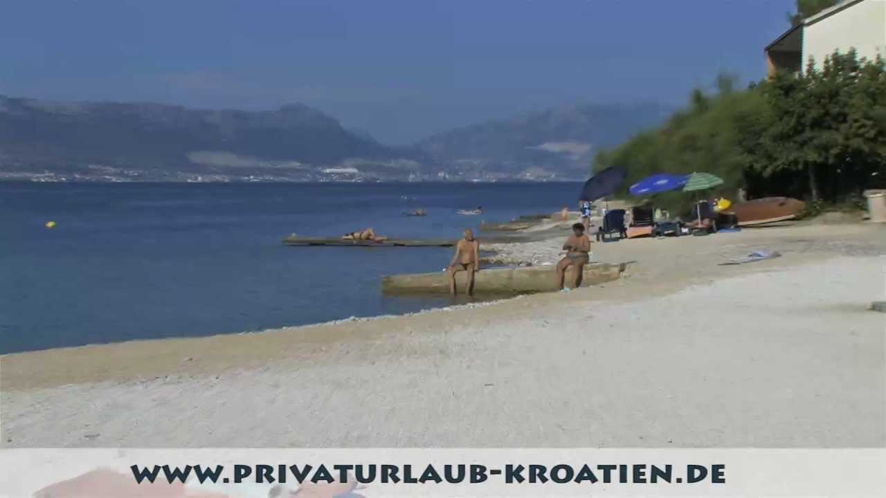 Strand in Arbanija (beim Tommy) auf der Insel Ciovo - YouTube