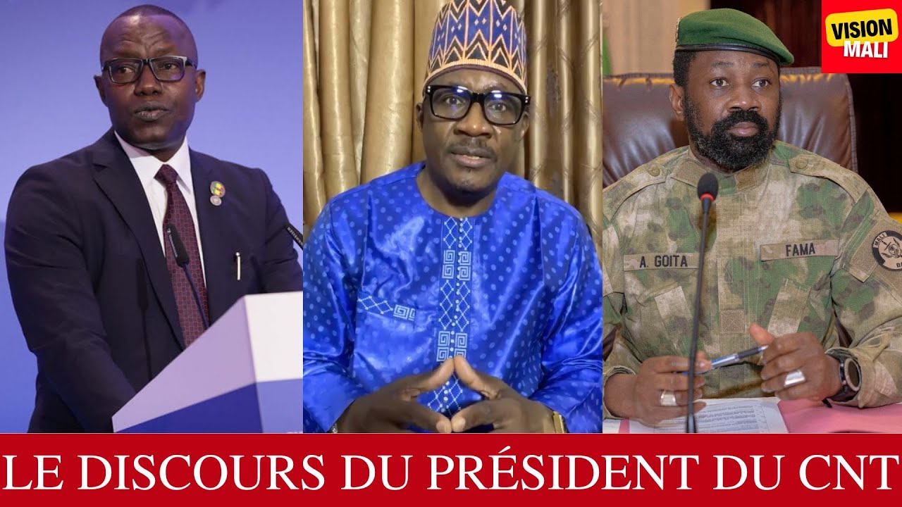 LE DISCOURS DU PRÉSIDENT DU CNT: KEITA CHEICK OUMAR - YouTube