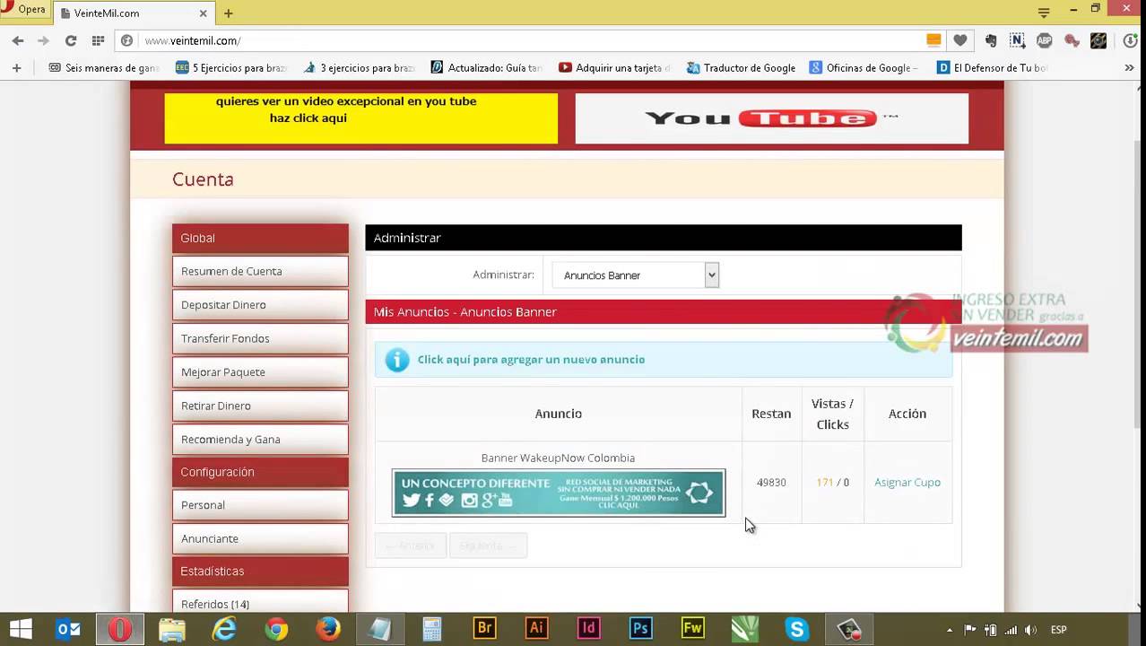 Tutorial Backoffice inicia con veintemil Colombia - YouTube