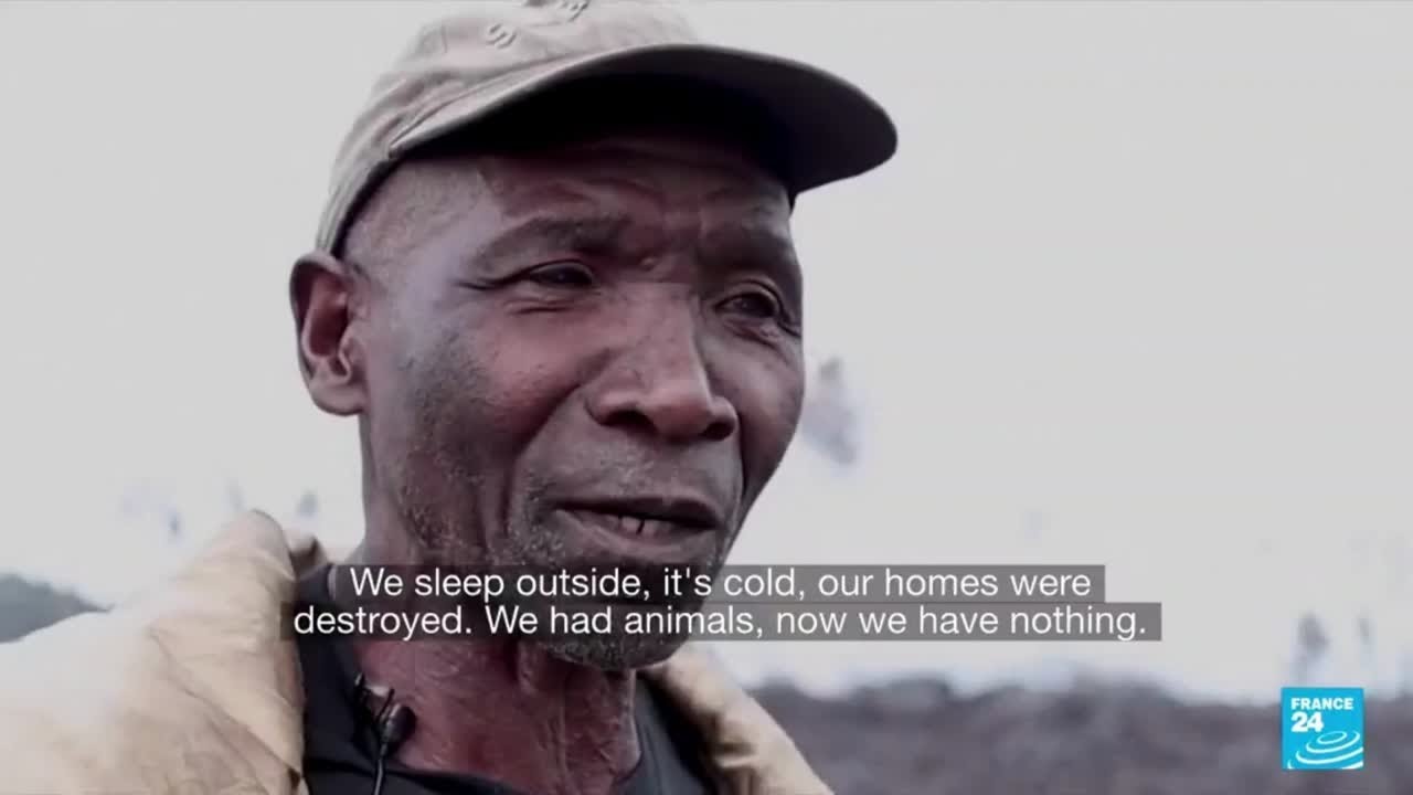 Many displaced after DR Congo volcano eruption still stuck in town of ...