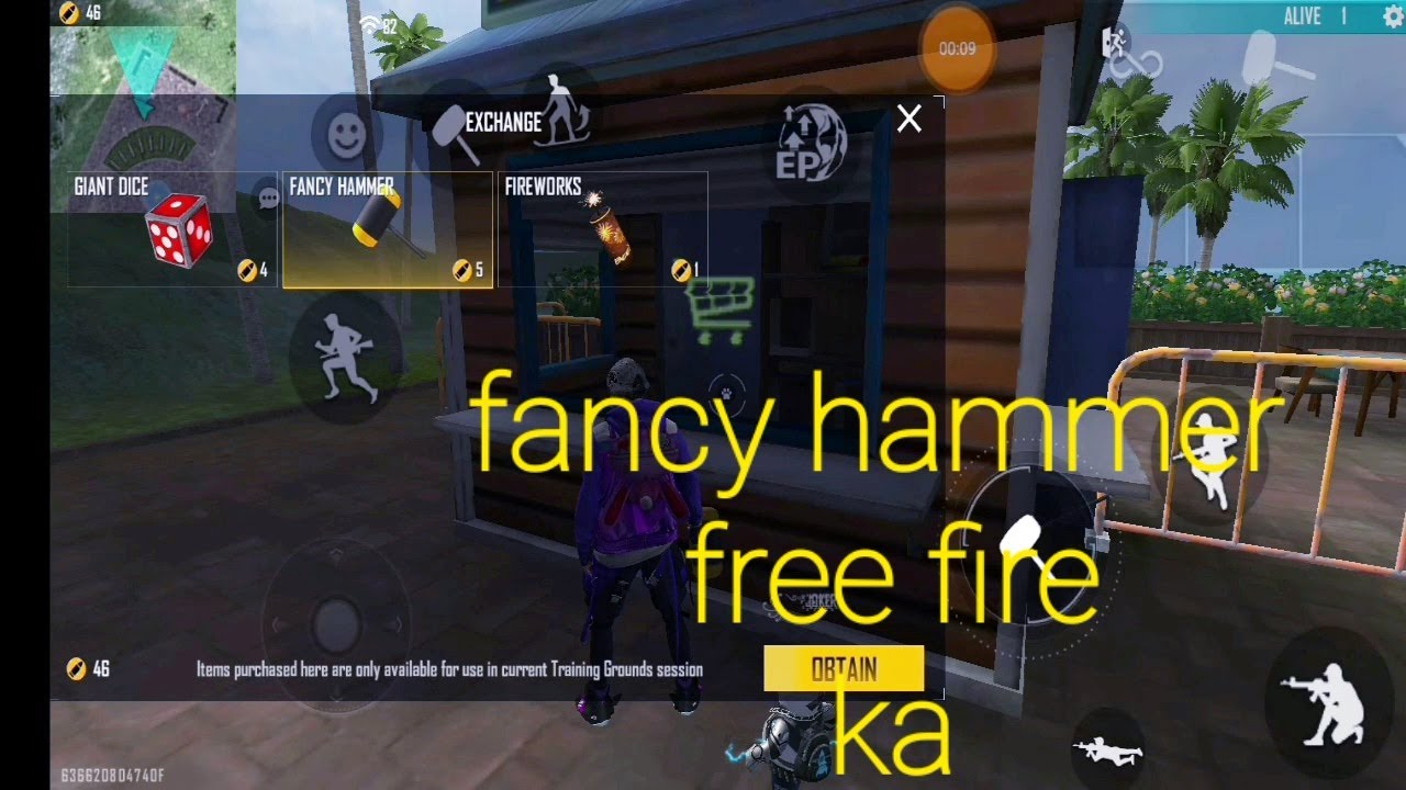 #free fire 🔥 #fancy hammer - YouTube