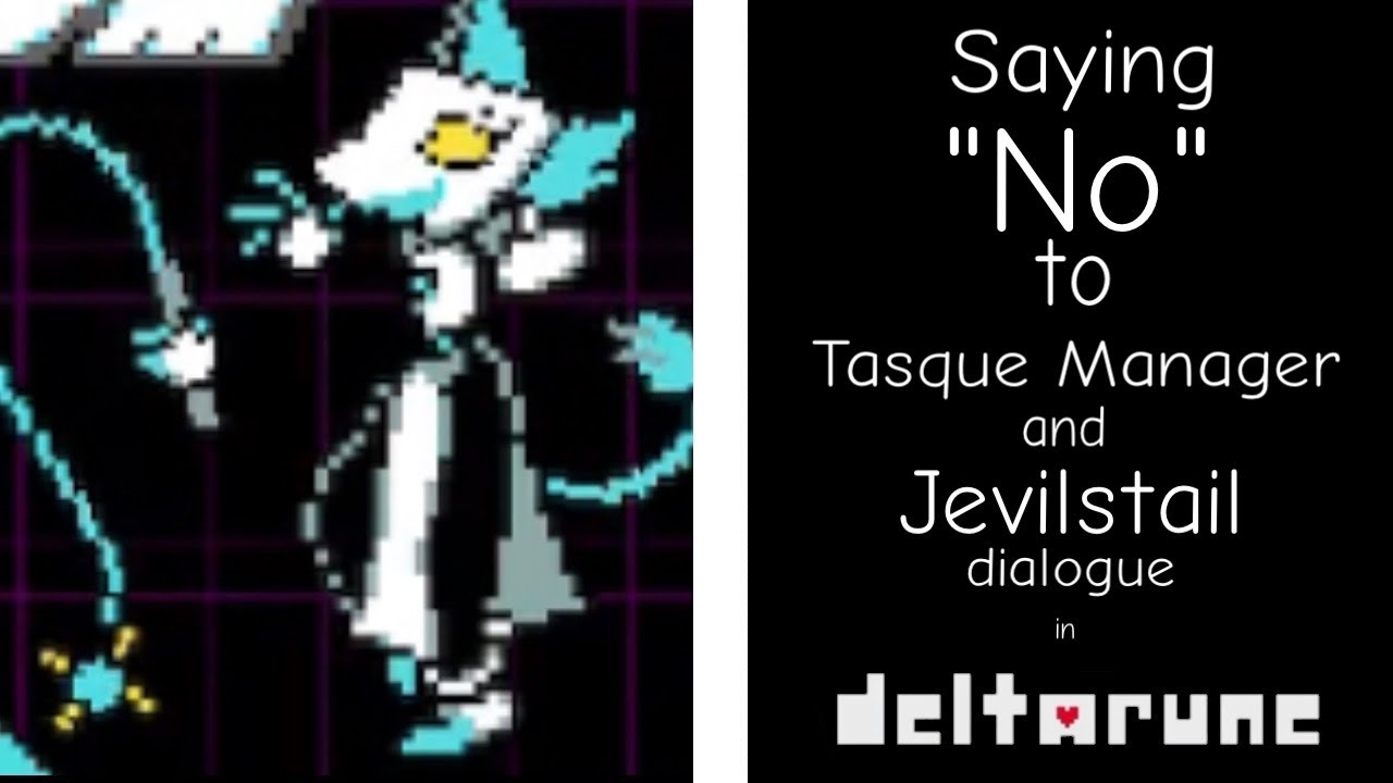 Deltarune Chapter 2 - Saying “No” to Tasque Manager and Tasque Manager ...