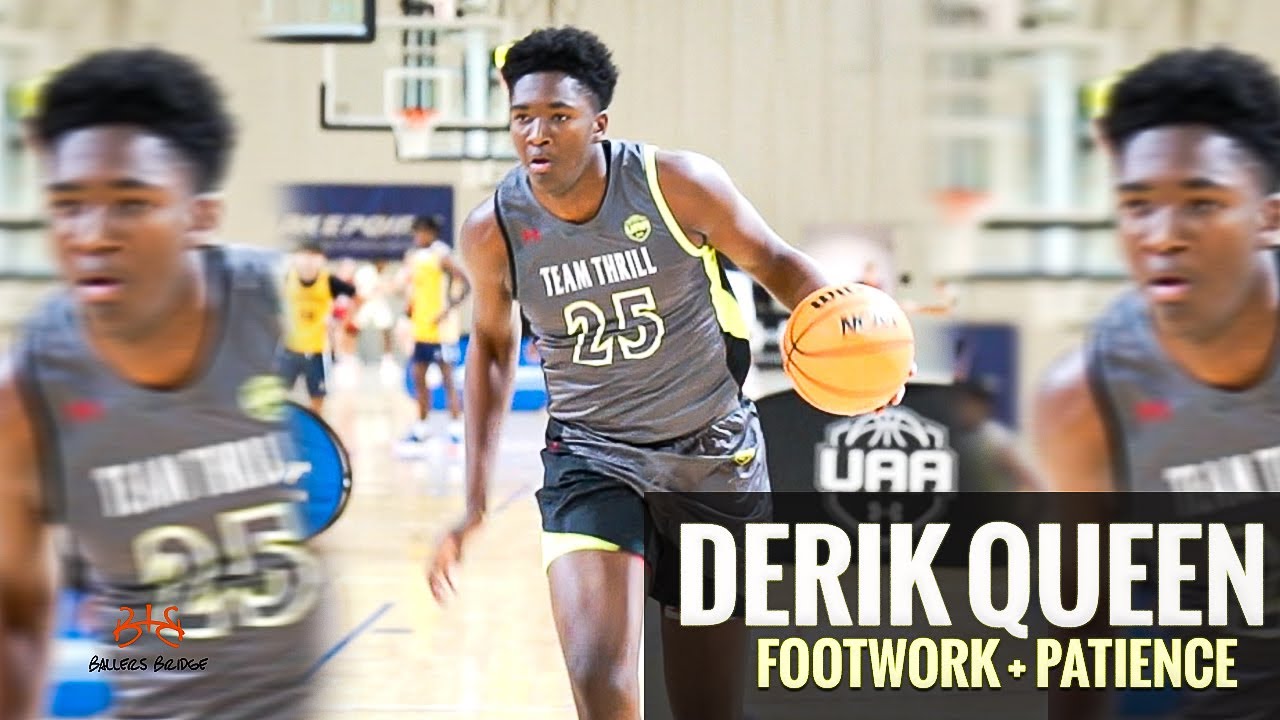 Derik Queen 6'10 out of Baltimore with Elite Footwork. Watch him go to ...