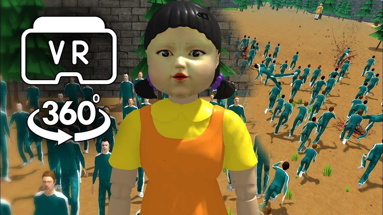 Squid Game, Red Light Green Light, 4K VR 360 Video. You are in the game ...