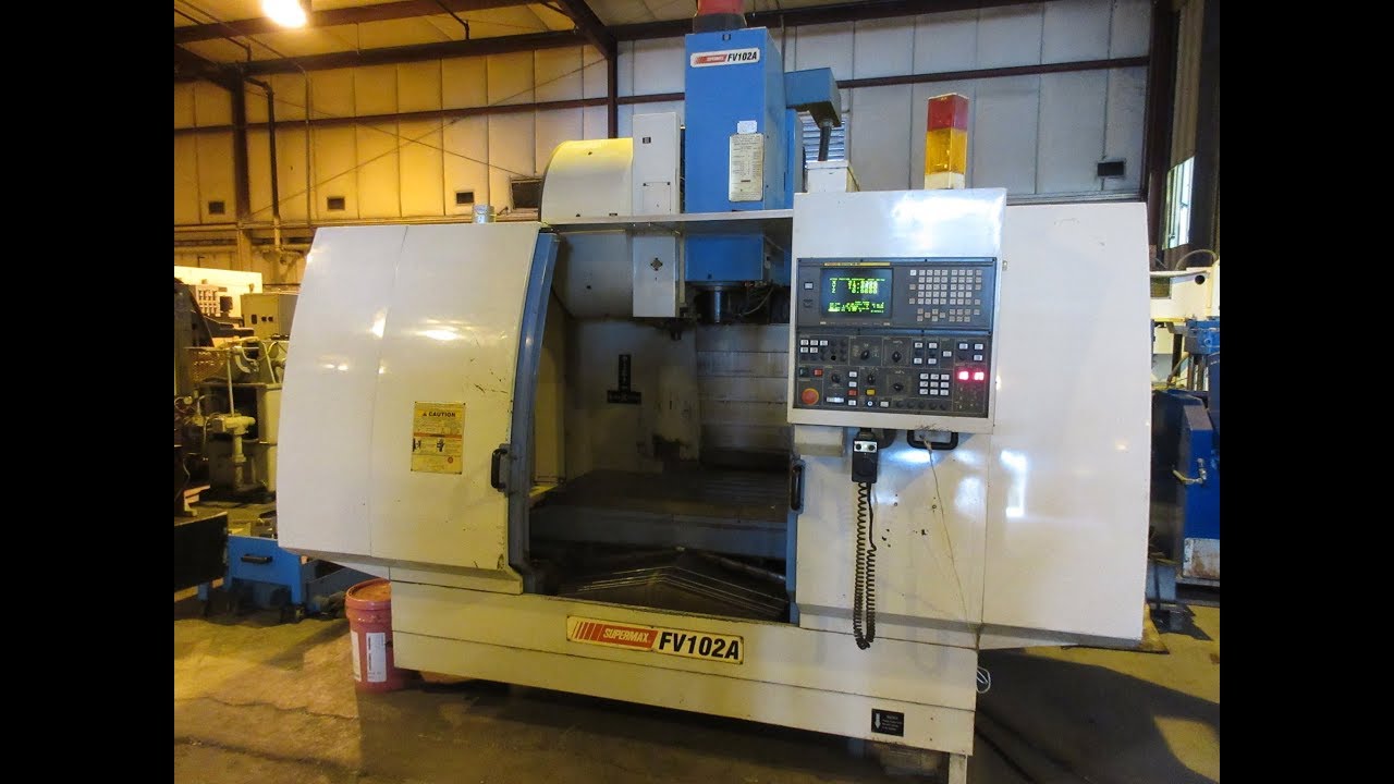 SUPERMAX FV102A CNC VERTICAL MACHINING CENTER - YouTube