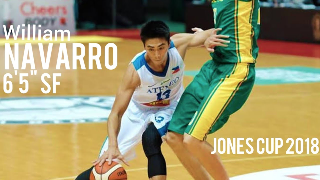 William Navarro 6'5" SF : Jones cup 2018 highlights vs Lithuania - YouTube