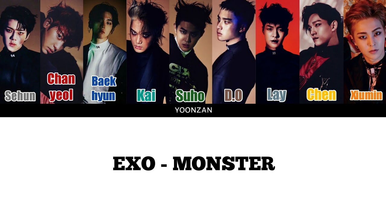 EXO (엑소) - Monster Lyrics [Color Coded HAN|ROM] [Indo Sub] - YouTube
