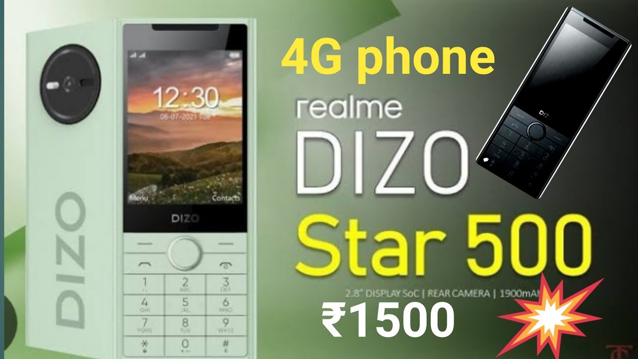 how to Dizo star 500 4g feature phone | dizo star 500 frist lock | 4G ...