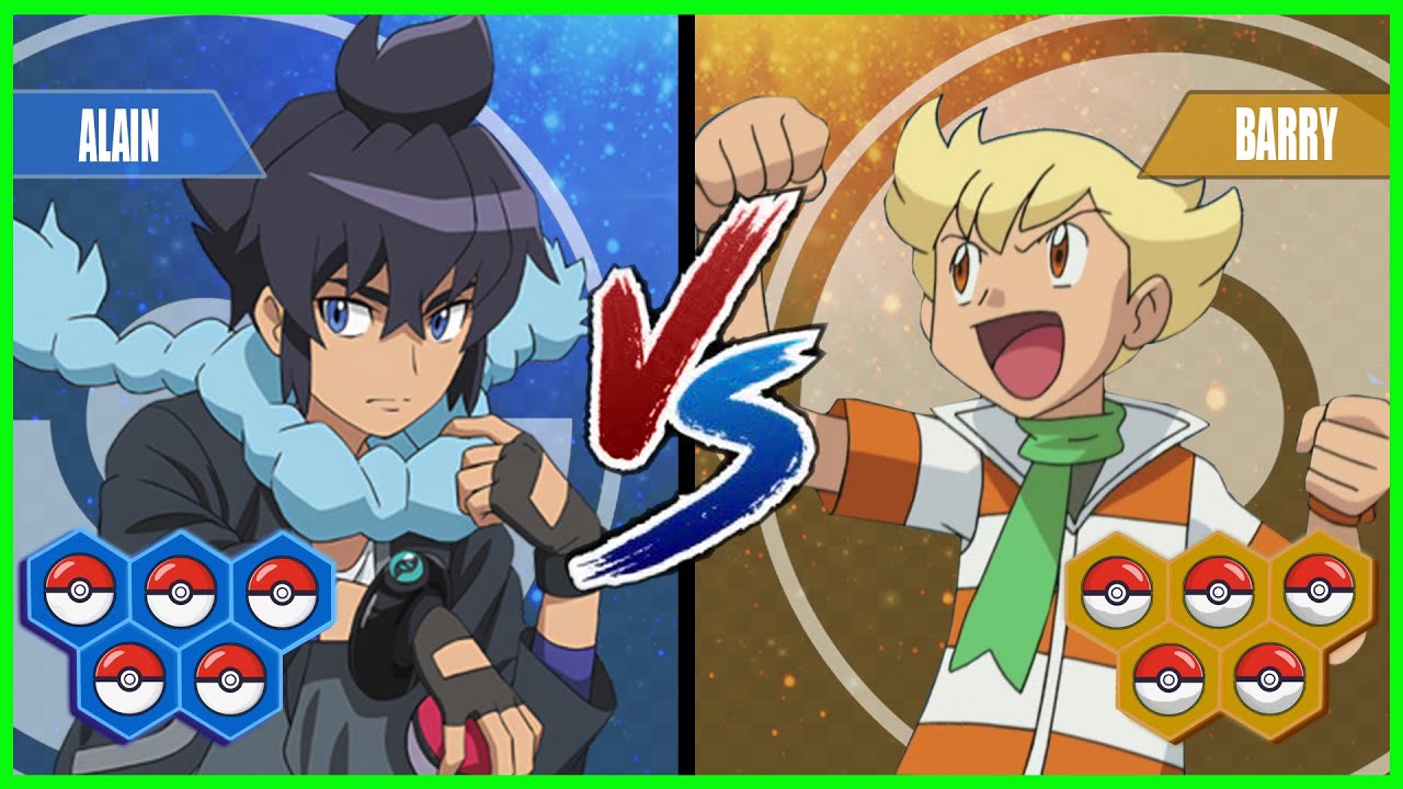 Pokémon Battle Pedia: Alain Vs Barry - YouTube