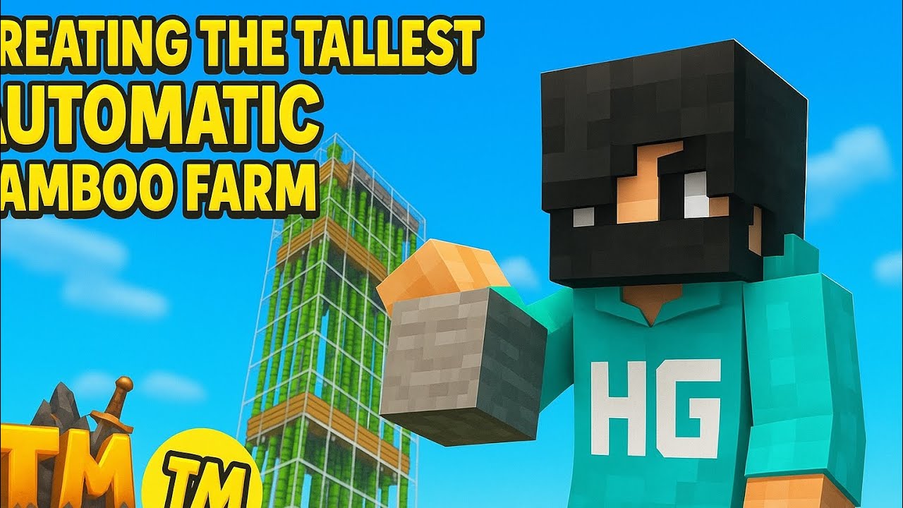 Day 1 Making Automatic bambu farm in Trustmc server #trustmc - YouTube