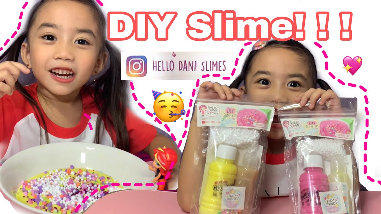 DIY Slime with Yui | Hello Dani Slimes Birthday Cake | Yui’s Toy Bam ...