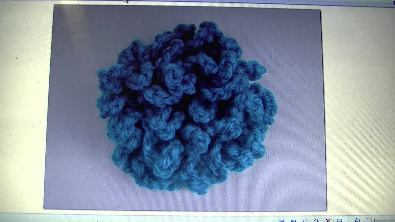Free written pattern - Easy flower Chrysanthemum - YouTube
