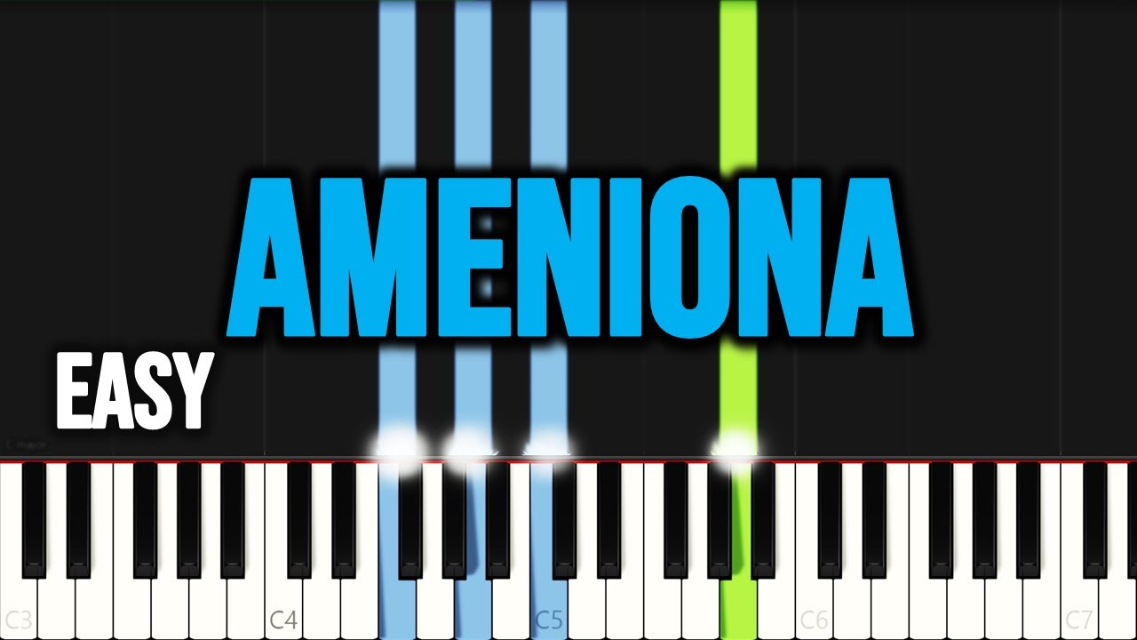 Bella Kombo - Ameniona | EASY PIANO TUTORIAL BY The Piano Pro - YouTube