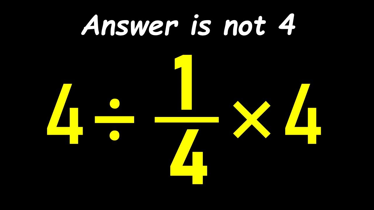 Most People Get This Math Problem Wrong! - YouTube