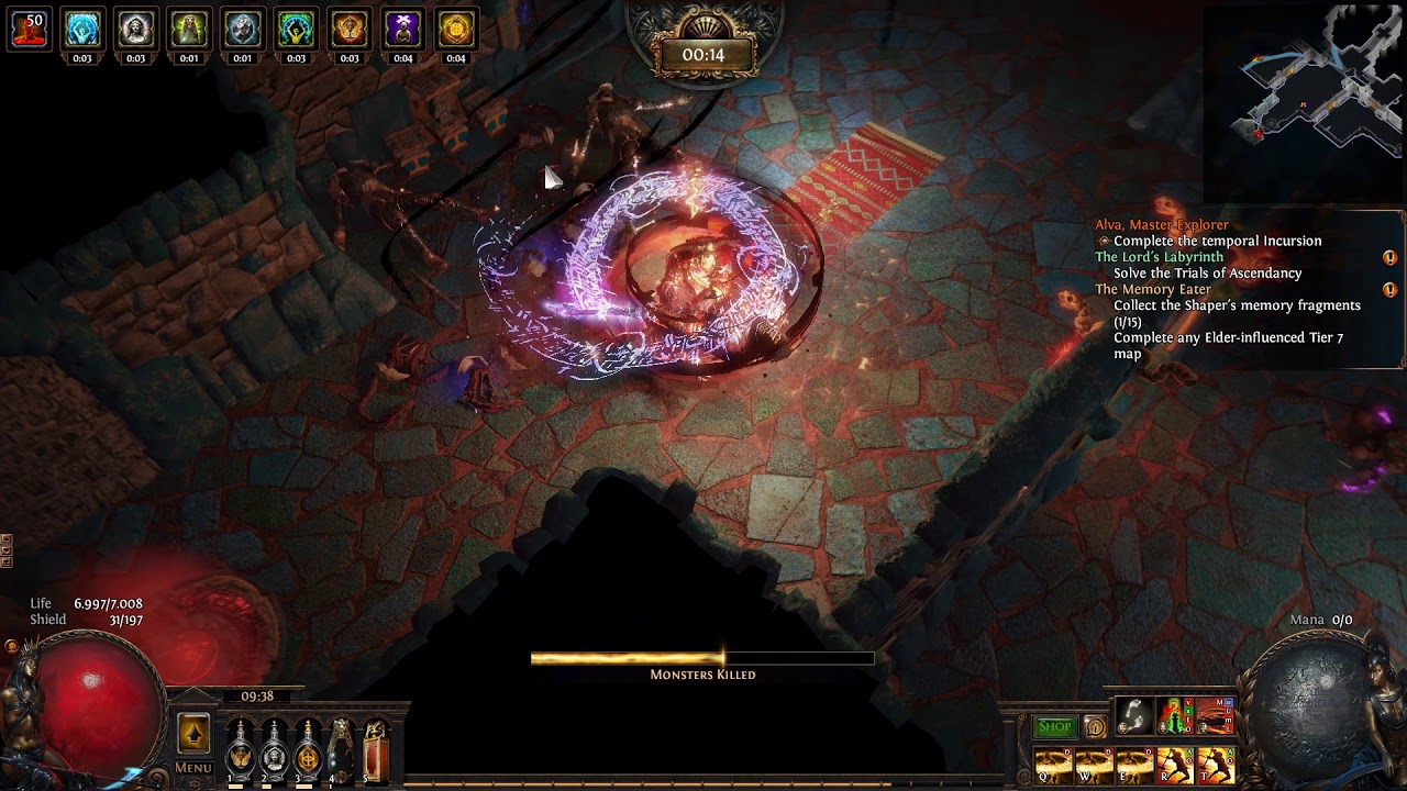 Tier 4 map temporal incursion run - Gruthkull's berserker - YouTube