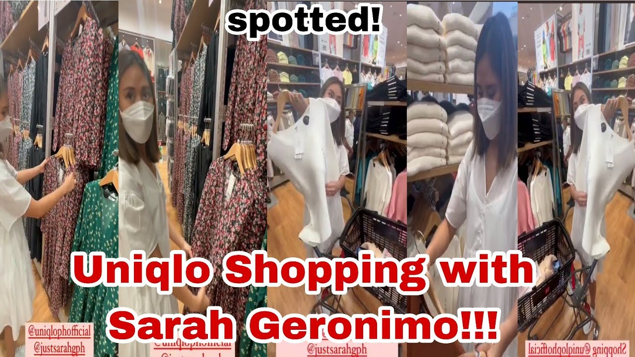 omg! spotted pala na nag shopping sa Uniqlo si Sarah Geronimo at Matteo ...