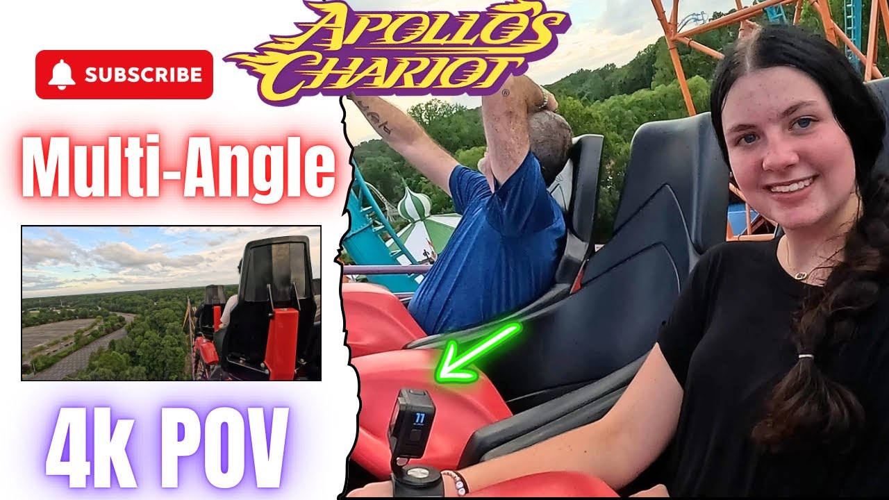 Busch Gardens Williamsburg Apollo’s Chariot POV back row - YouTube