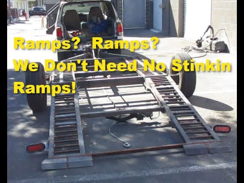 Custom Built No Ramp Car Trailer - YouTube