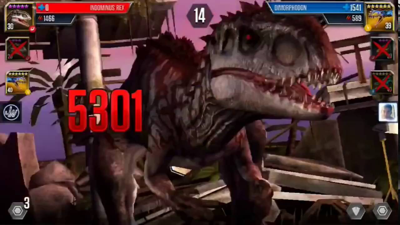 DIMORPHODON LEVEL 40 Jurassic World The Game - YouTube