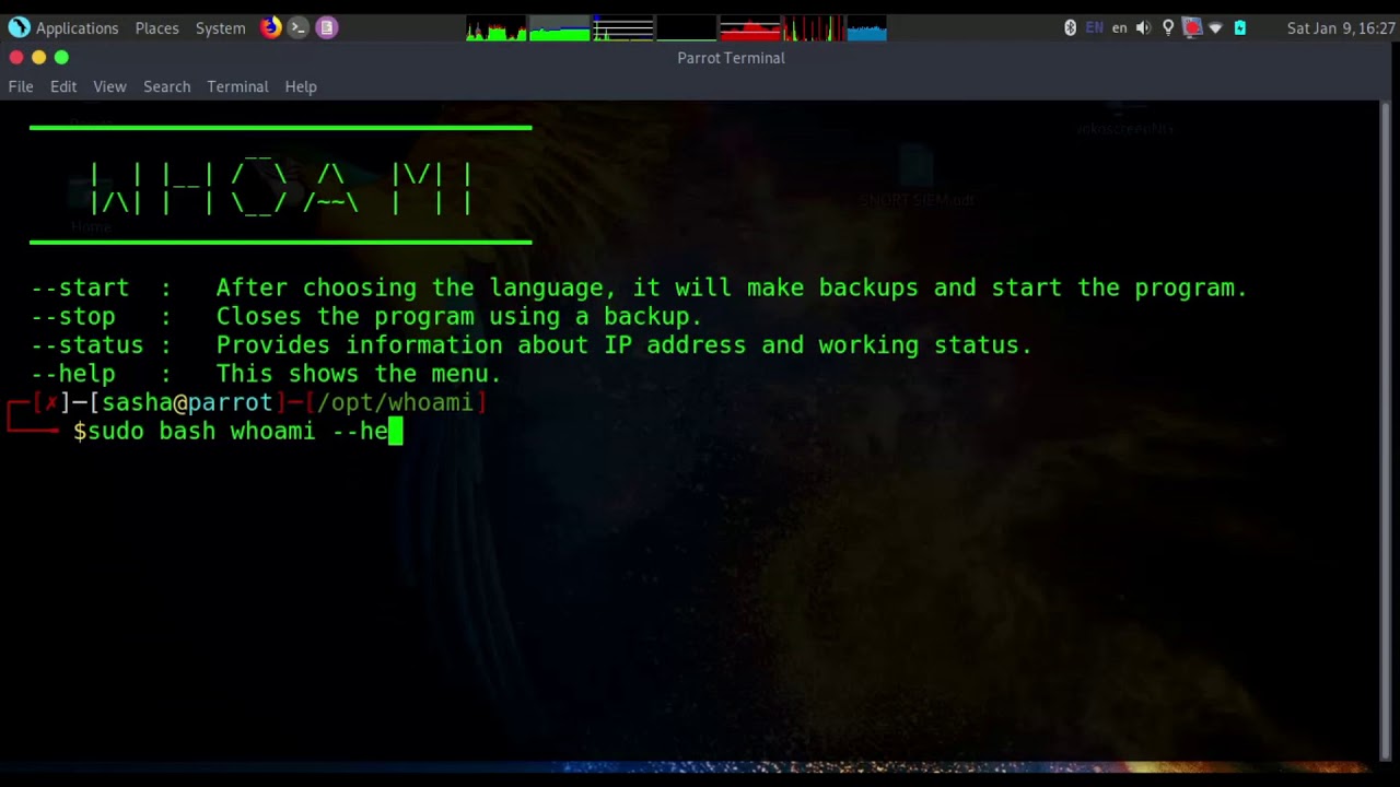 Whoami tool is to make you as anonymous as possible on linux systems ...