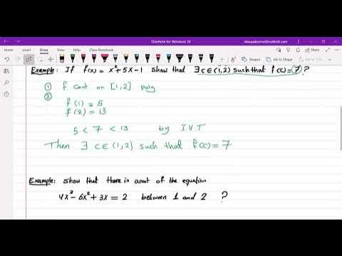 Lecture 40 The Intermediate Value Theorem - YouTube