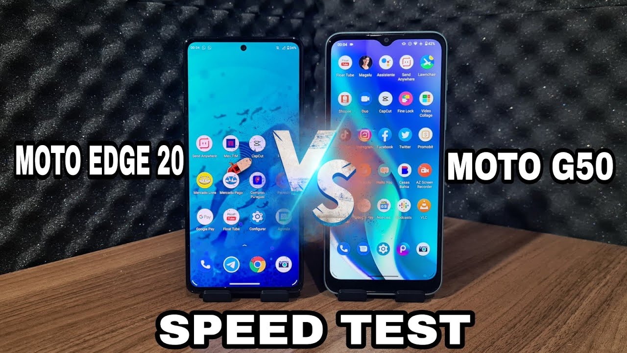 MOTO G50 vs MOTOROLA EDGE 20 | SPEED TEST .. - YouTube