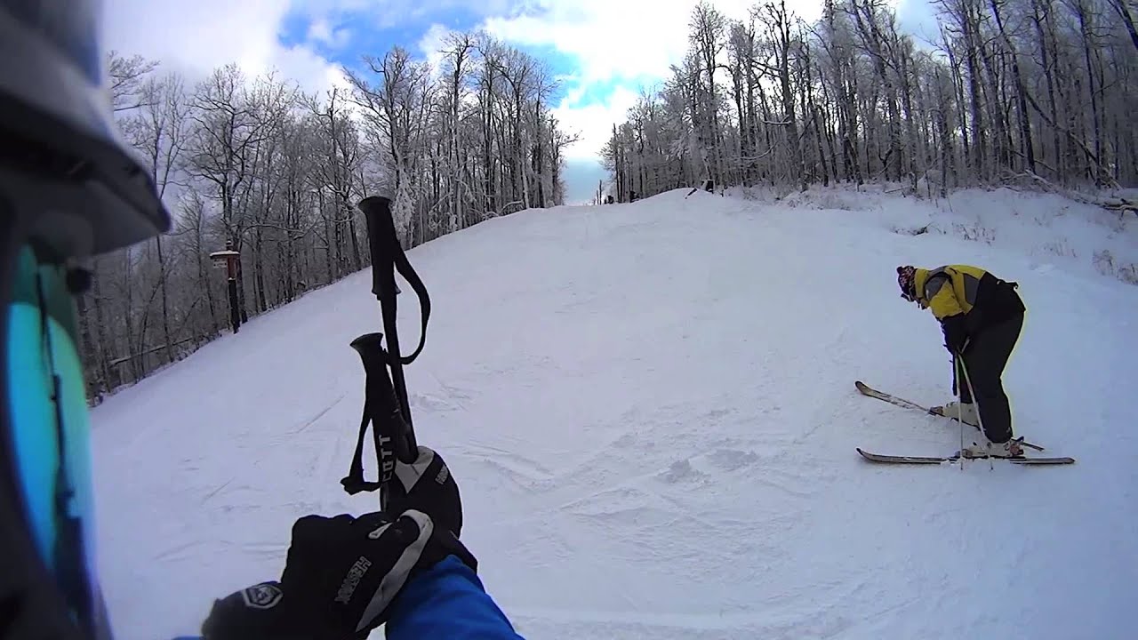 Skiing in Windham Ski Resort 2 - YouTube
