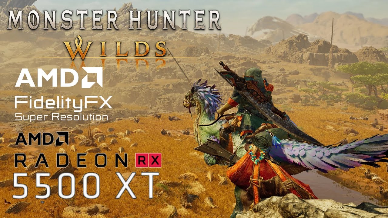 Monster Hunter Wilds FSR RX 5500 XT Ryzen 5 5600X 1080p - All Settings ...