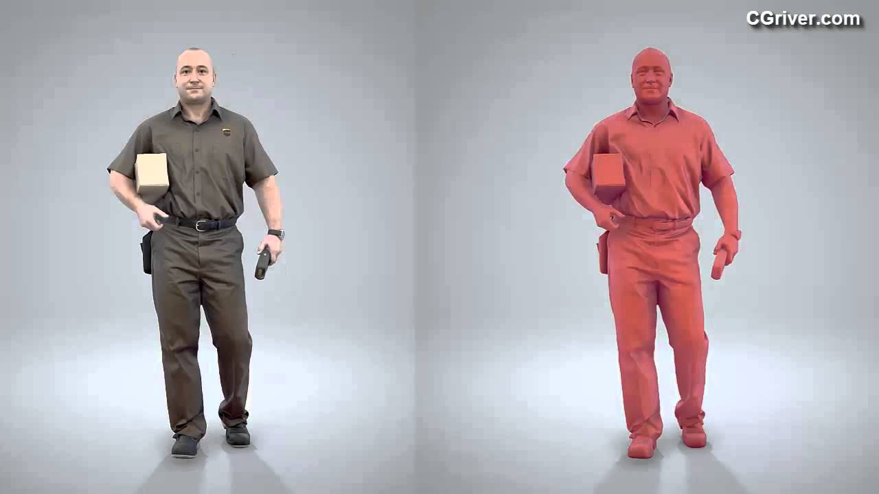 3D Human Models: Bundle of Realistic Workers for 3ds Max, Cinema 4D ...