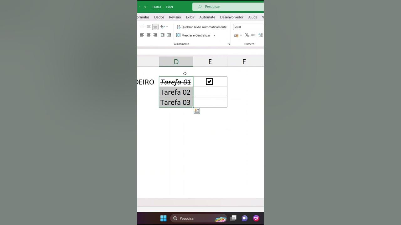 Checkbox no Excel #shorts #excel - YouTube