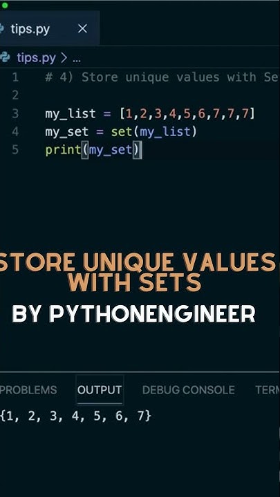 Store unique values with Sets - YouTube
