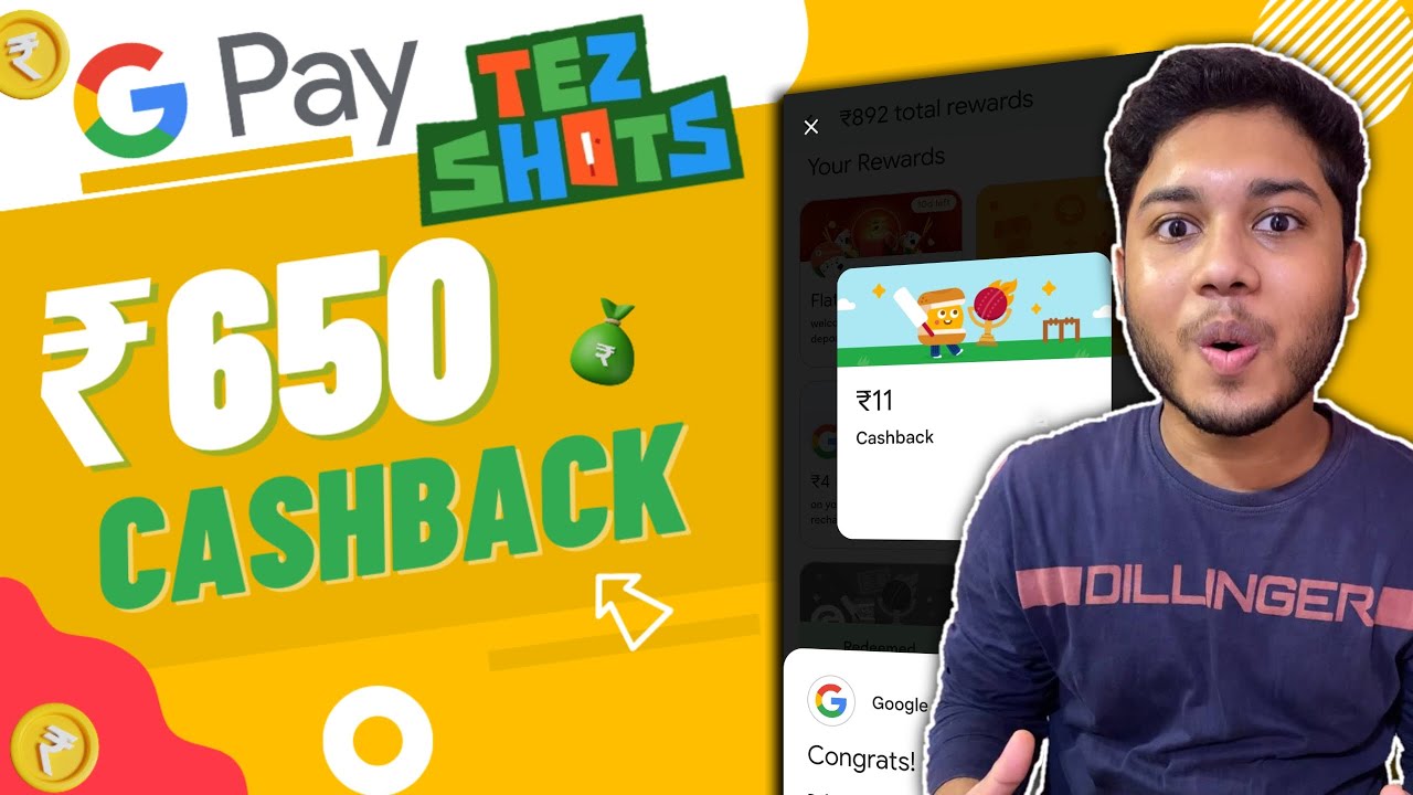 Google Pay Tez Shots Full Details | Play Game And Earn Upto ₹650 ...