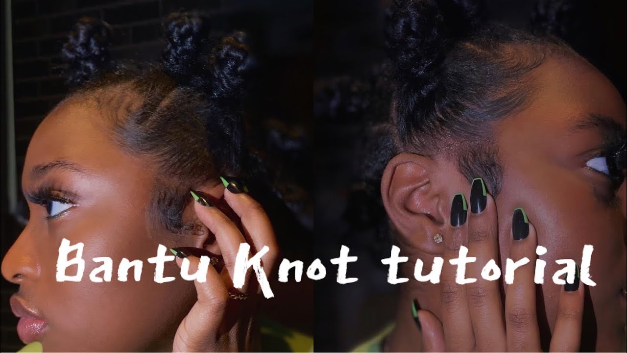 Bantu Knot Tutorial with added hair | Beginner Friendly | Type 4 Hair ...