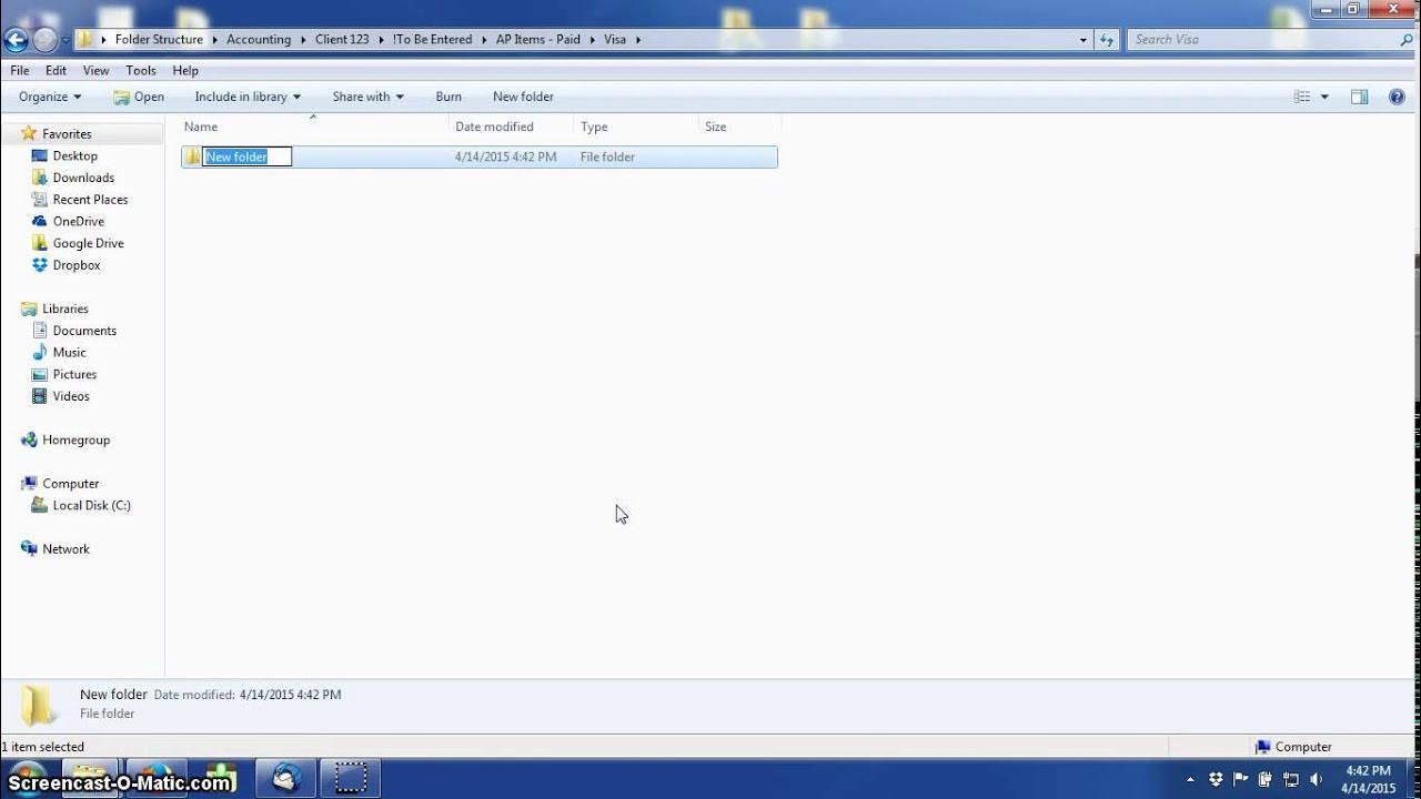 How To Create A Folder Structure - YouTube