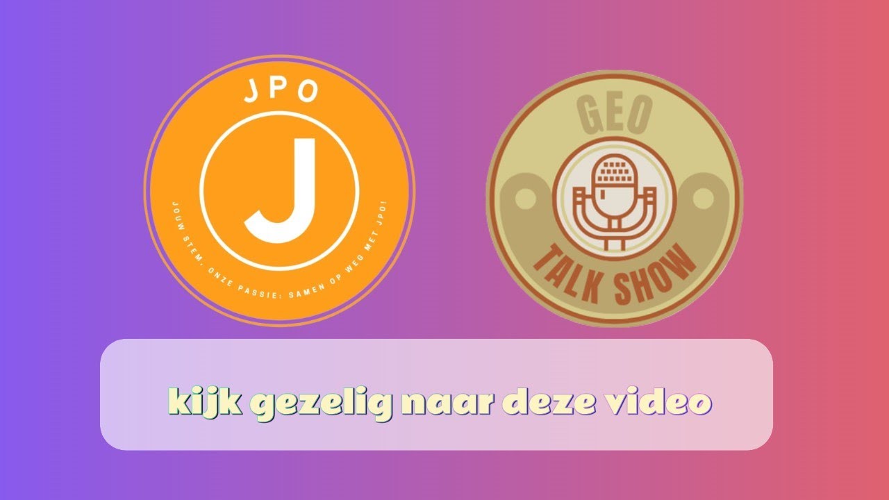 doe nu mee aan de geo talk-show!!! - YouTube