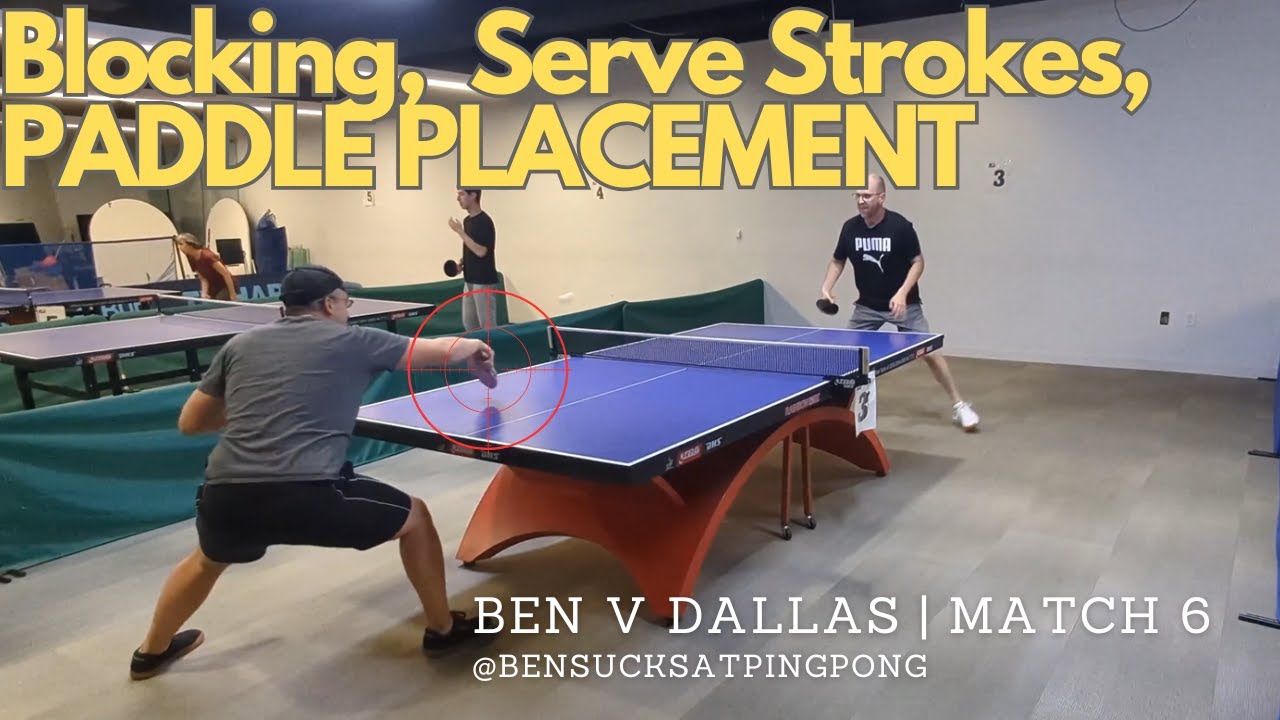 Blocking, Paddle Placement & Shorter Serve Strokes 🏓🔥Match 6 vs Dallas ...