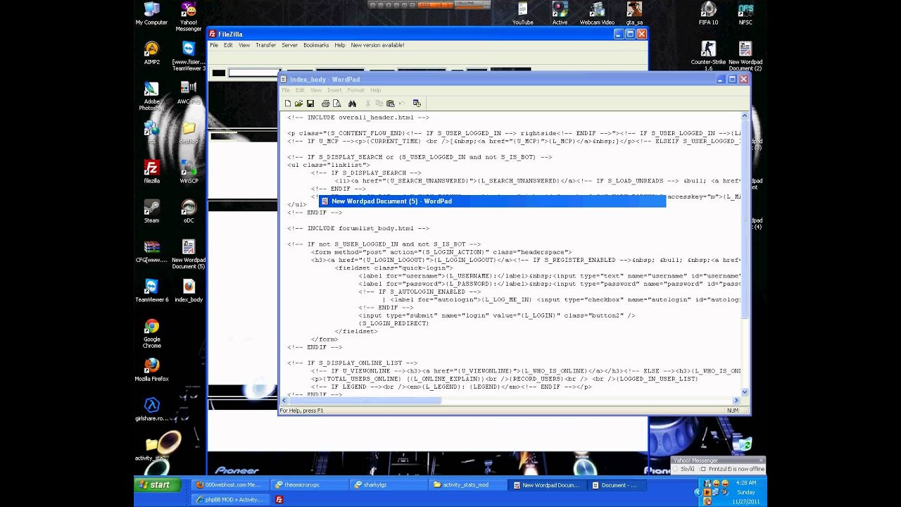 Tutorial instalare Activity Stats Mod phpbb - YouTube