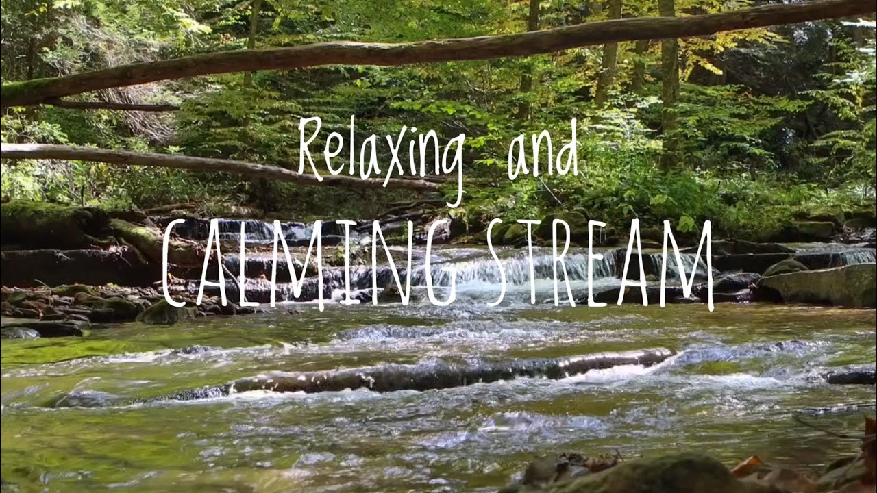 Calming and relaxing stream, great for sleeping - YouTube