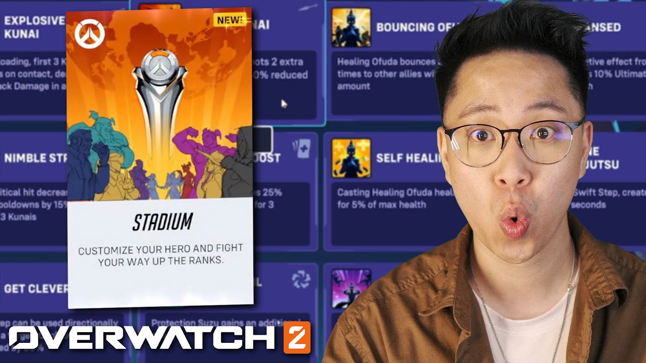 I tried out the NEW "Talent Tree" game mode STADIUM in Overwatch 2 ...