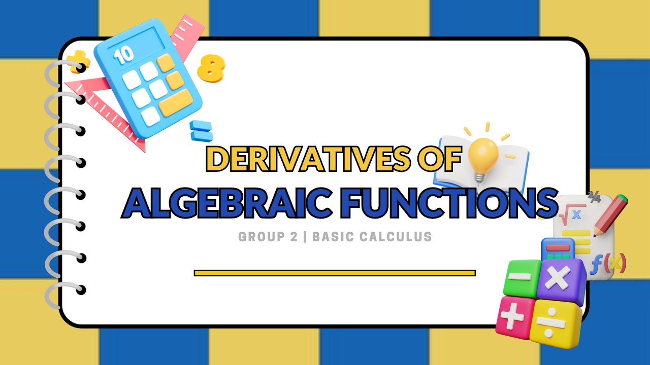 Basic Calculus 4th Quarter Creative Output || Derivatives of Algebraic ...