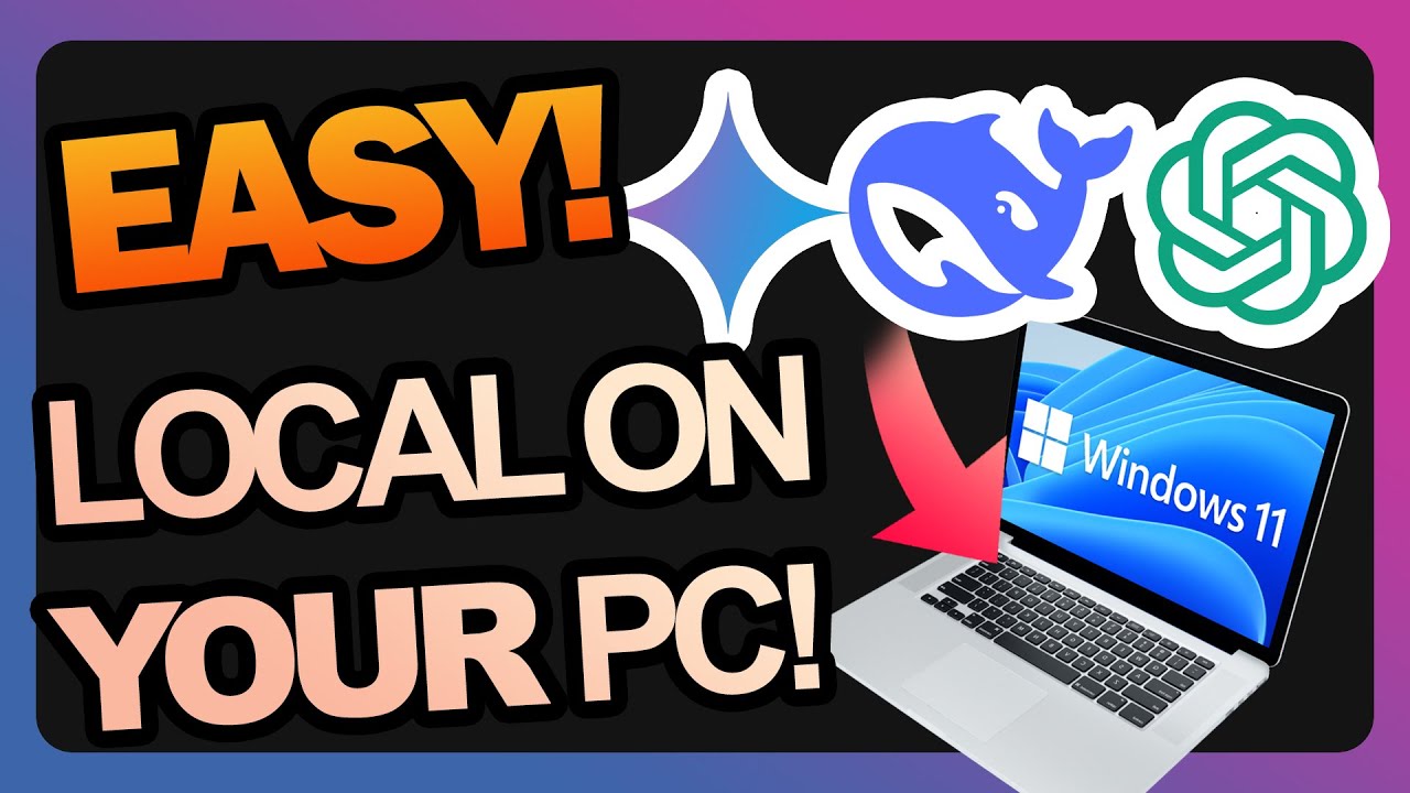 Run DeepSeek or ANY AI LOCALLY on Windows EASY | LM Studio how to - YouTube