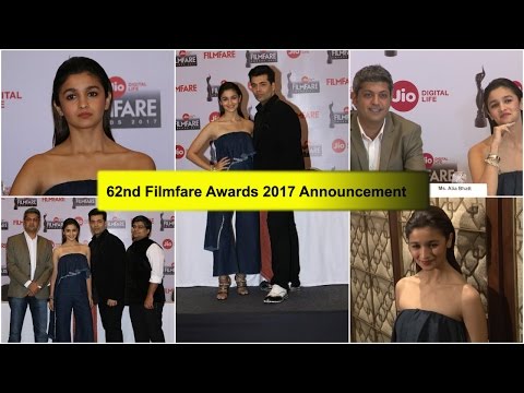 UNCUT : Alia Bhatt And Karan Johar Announce Filmfare Awards 2017