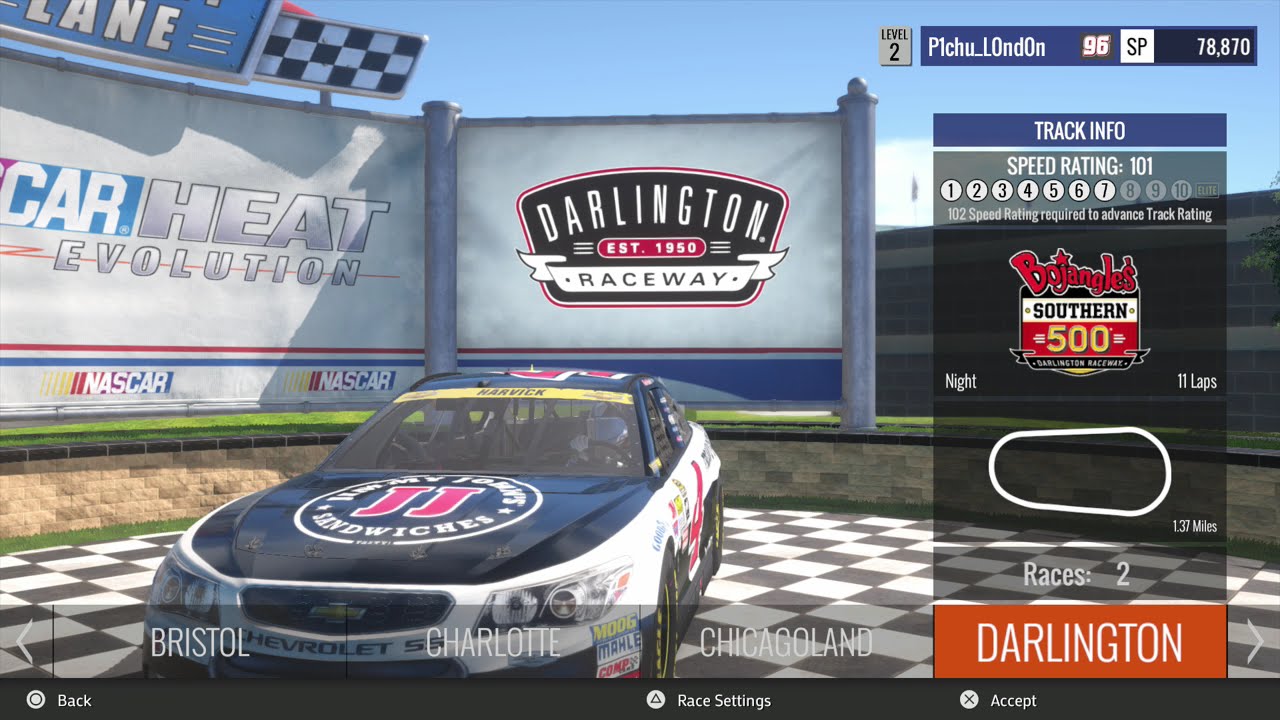NASCAR Heat Evolution - Kevin Harvick @ Darlington - YouTube