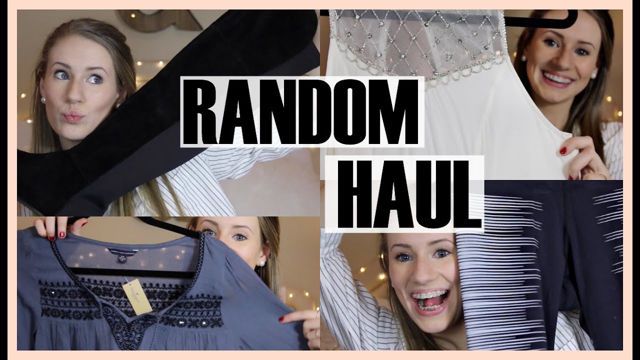 TOTALLY RANDOM CLOTHING HAUL - YouTube