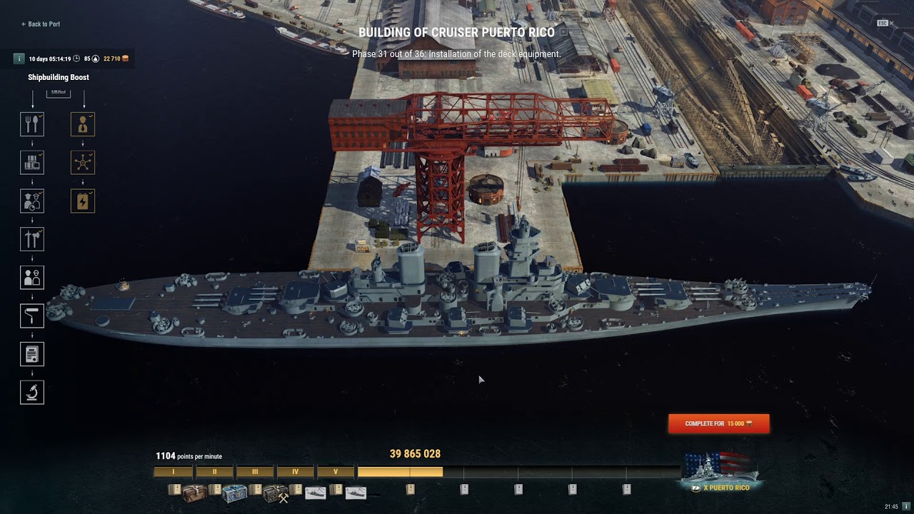 The building of the USS PUERTO RICO! And destroying other ships! - YouTube