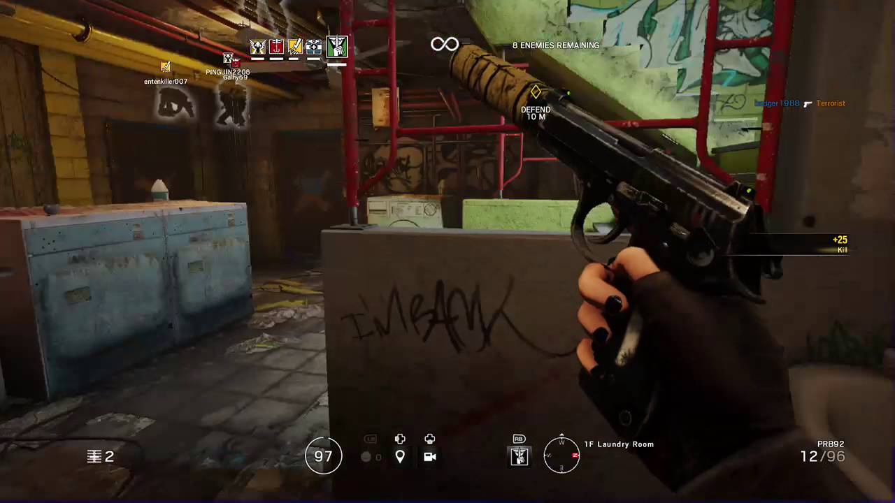 Tom Clancy's Rainbow Six Siege - Pistol blasting - YouTube