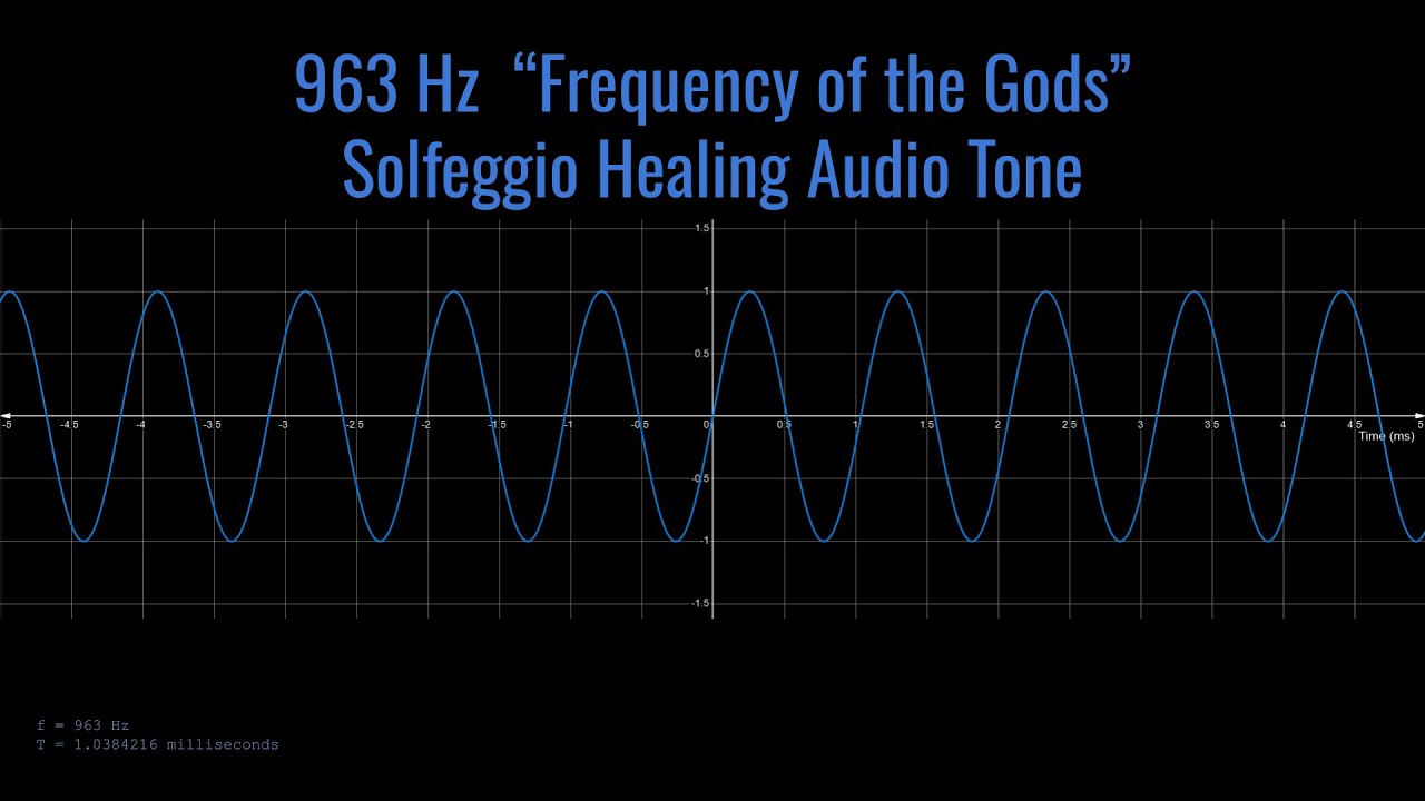 963 Hz “Frequency of the Gods” Solfeggio Healing Audio Tone - YouTube