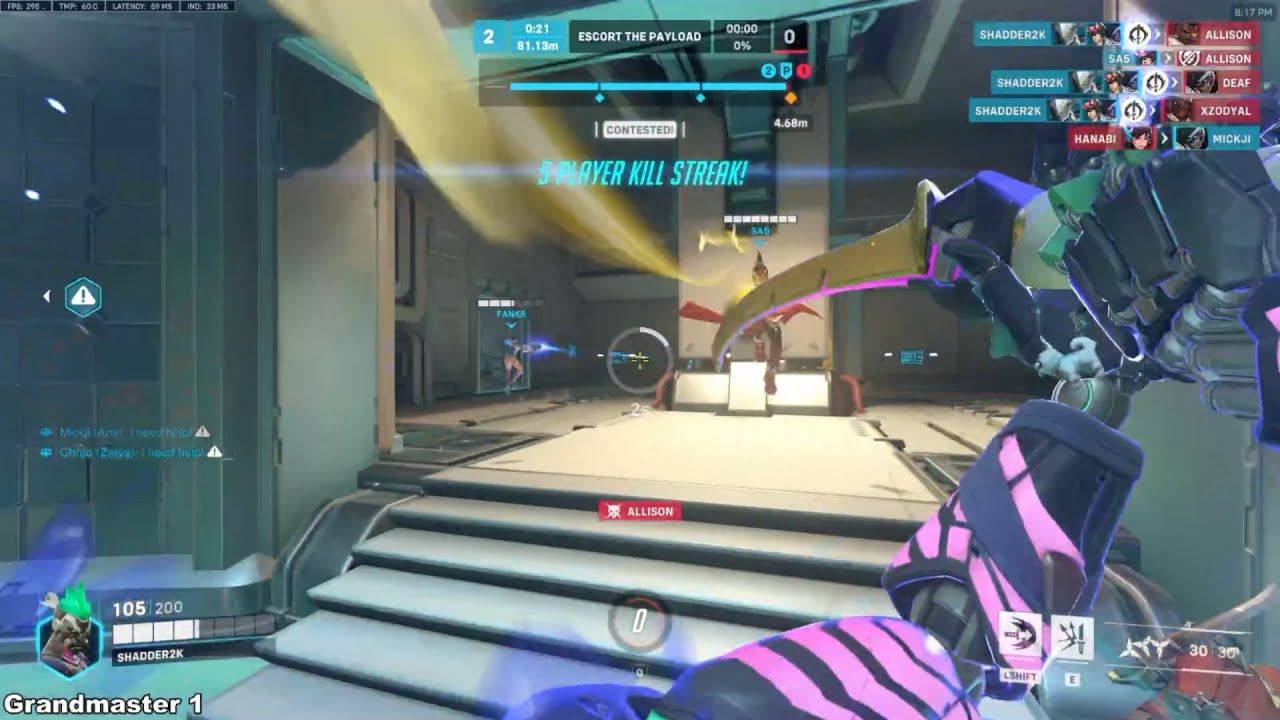 Overwatch 2 Genji God Shadder2k Dominates Whole Enemy Team -POTG- - YouTube