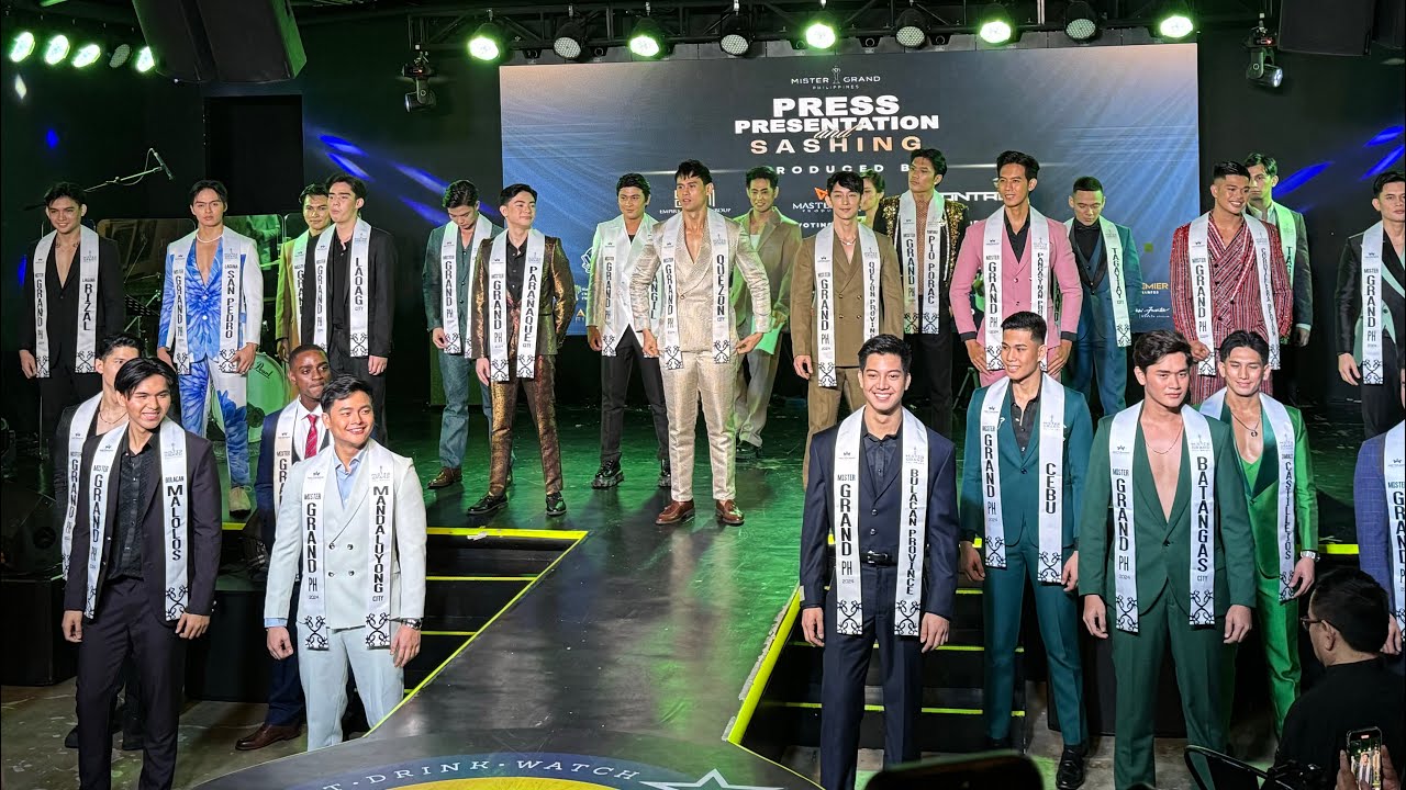 Mister Grand Philippines 2024 FORMAL WEAR at Press Presentation and ...